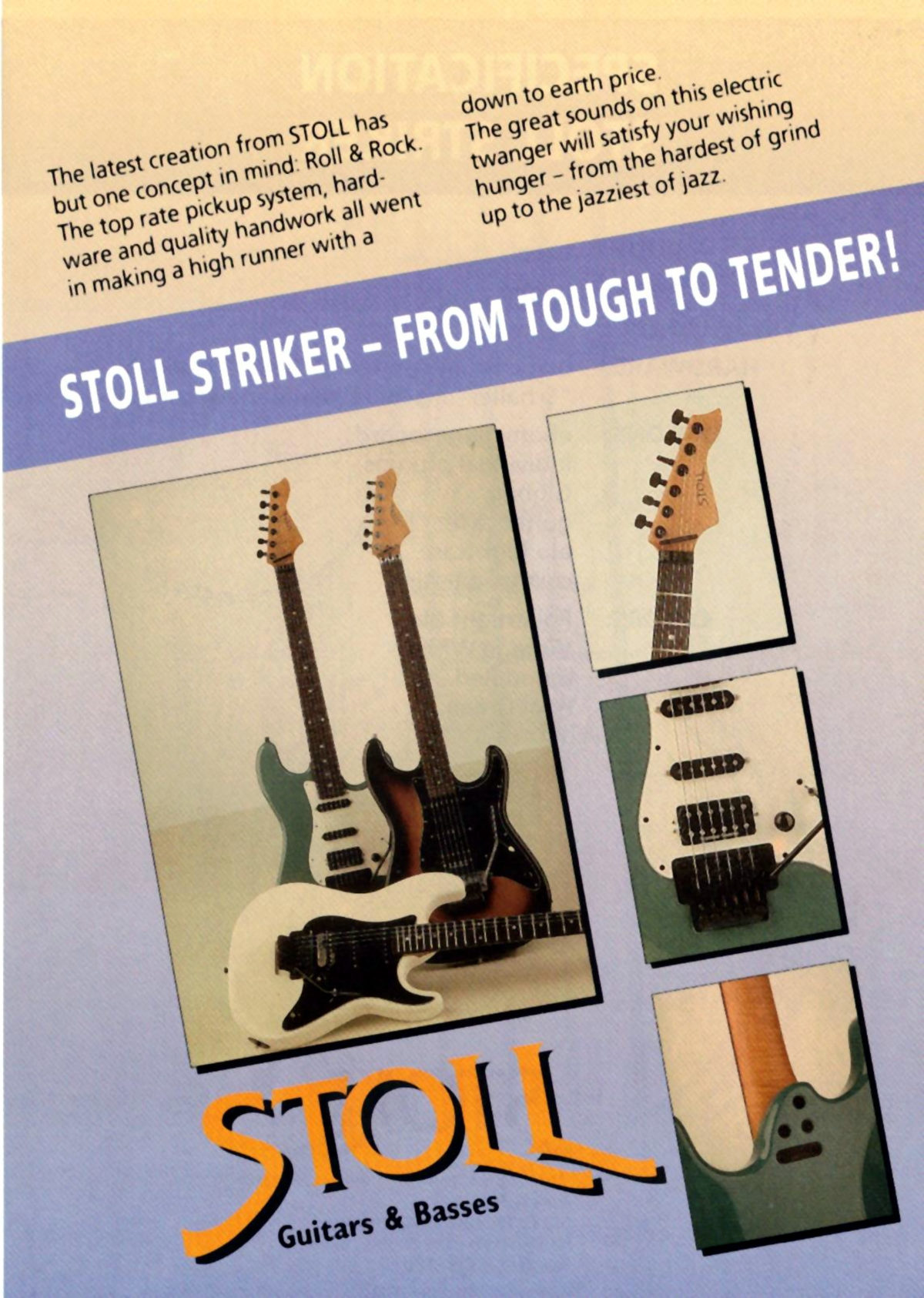 Strat STOLL Striker Electric Guitar - Second Hand - SOLD - Stoll Guitars
