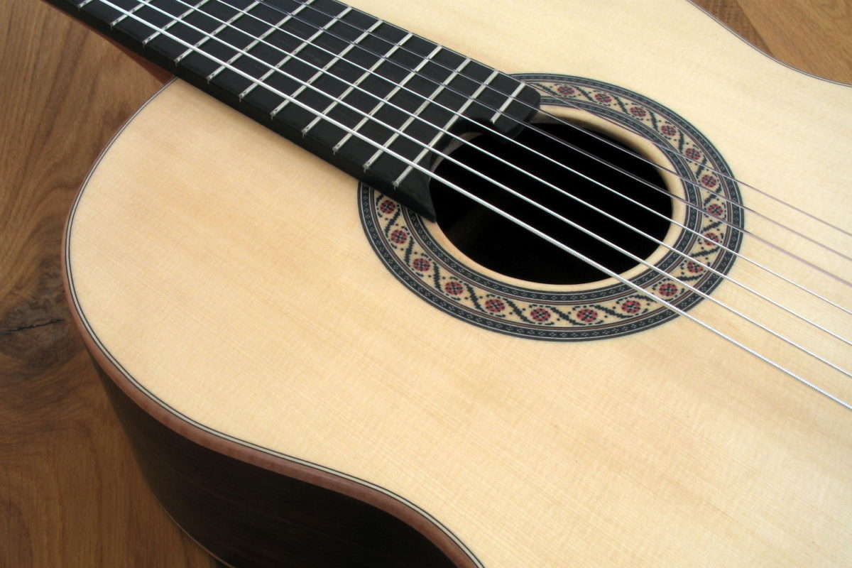 7-string Classical Guitar with Fanned Frets - Stoll Guitars