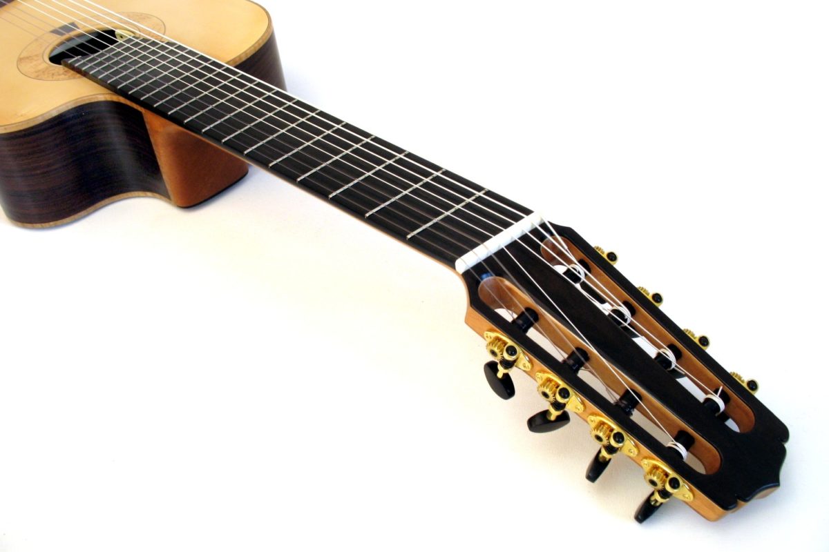 8-string Classical Guitar with Cutaway, Fanned Frets and Pickup - Stoll ...