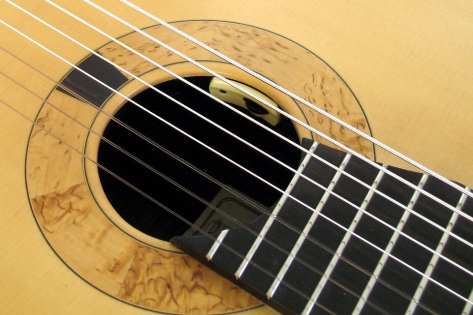 8-string Classical Guitar with Cutaway, Fanned Frets and Pickup - Stoll ...