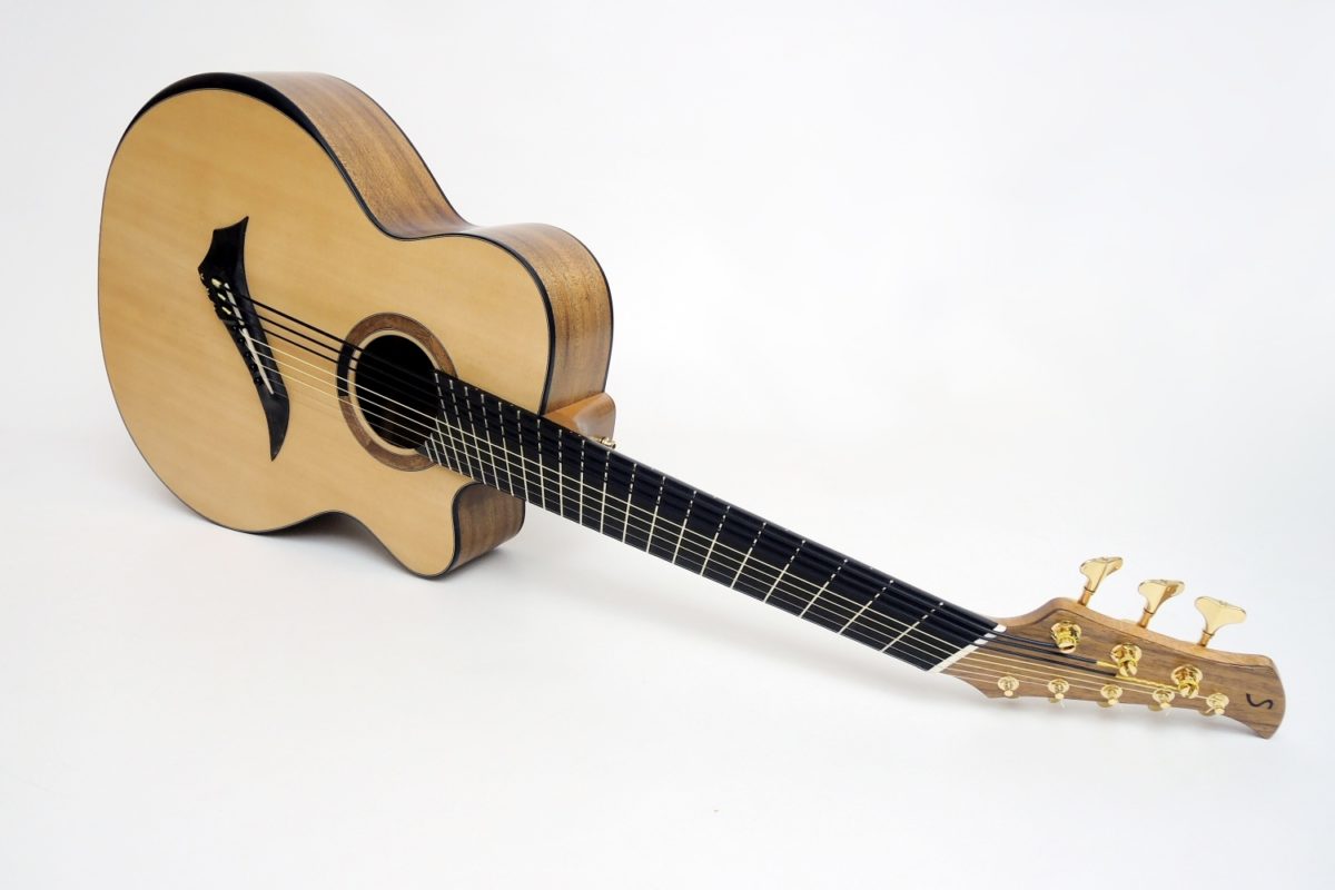 Hybrid 8-String Guitar 3 Basss 5 Steel Strings Stoll Guitars