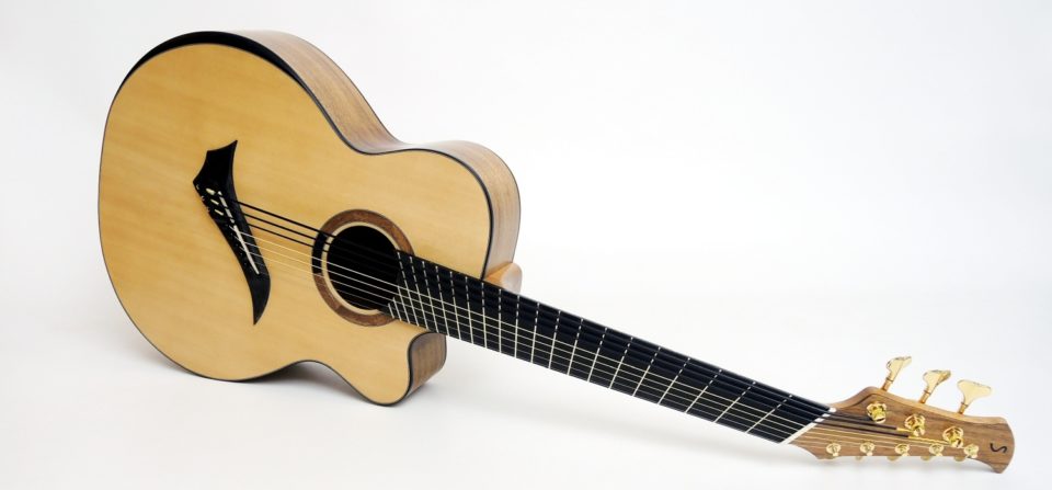 Hybrid 8-String Guitar 3 Basss 5 Steel Strings Stoll Guitars