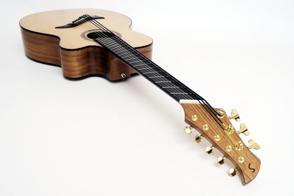 Hybrid 8-String Guitar 3 Basss 5 Steel Strings Stoll Guitars