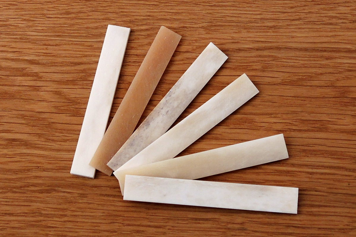 Nut and Bridge of Unbleached Bone - Stoll Guitars